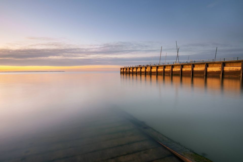 West Quay, Whitstable at sunset.